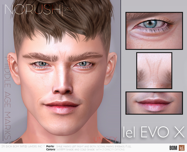 Second Life Marketplace - [NoRush] Middle Age Marks (BOM for EvoX)